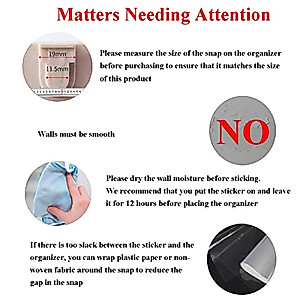 CARURLIFF 6 Pairs Wall Mounted Replacement Sticky Pads for Kitchen Bathroom Shower Caddy Organizer Rack Holder Nail Free Adhesive Hooks (6 Concave and 6 Convex)