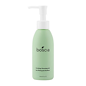 boscia Purifying Cleansing Gel - Vegan, Cruelty-Free, Natural and Clean Skincare | Daily Natural Purifying Deep Cleansing Gel Face Cleanser, 5 fl oz