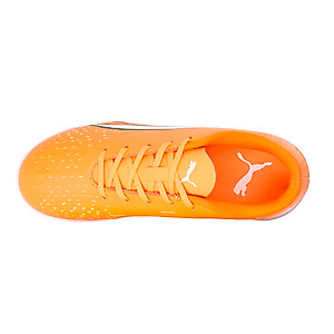 PUMA Ultra Play Indoor Training (Toddler/Little Kid/Big Kid) Ultra Orange/Puma White/Blue Glimmer 4.5 Big Kid M
