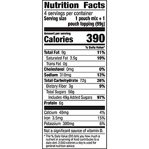 Betty Crocker Mug Treats Hot Fudge Brownie Mix with Fudge Topping, 4 Servings, 13.9 oz. (Pack of 6)