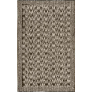 SAFAVIEH Palm Beach Collection Accent Rug - 3' x 5', Silver, Sisal & Jute Design, Ideal for High Traffic Areas in Entryway, Living Room, Bedroom (PAB322D)