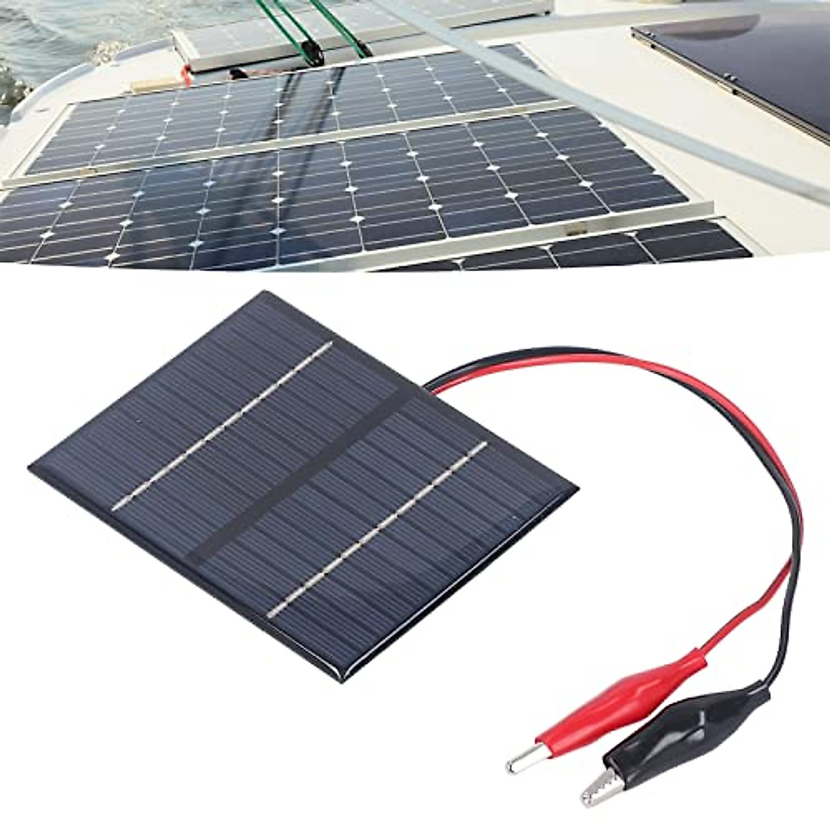 Portable Solar Panel 1.5W 12V High Efficiency Output Polysilicon Solar Panel DIY for Solar Lawn Lights