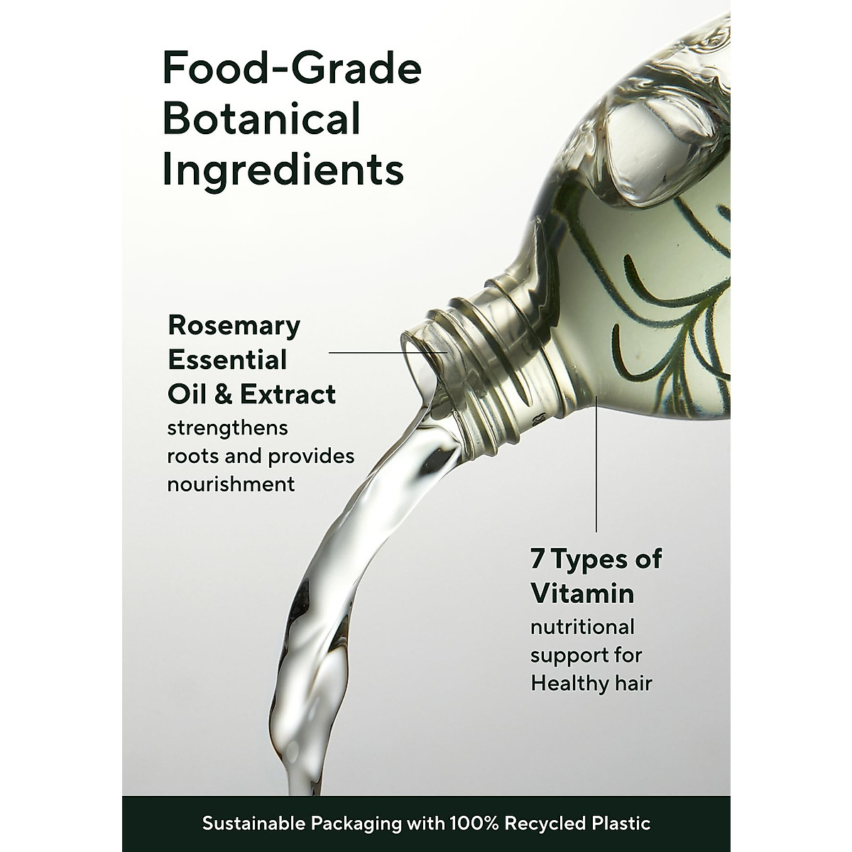 AROMATICA Rosemary Root Enhancer 3.38oz / 100ml – Scalp Nourishing with Food-graded Rosemary Oil – Relieves Itchy, Dry, Flaky Scalp - Free from Sulfate, Silicone, and Paraben