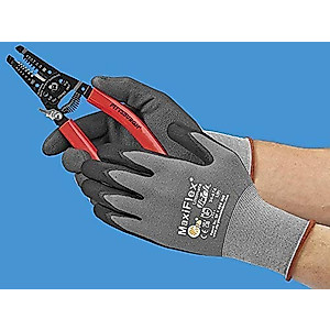 ATG 34-874/S MaxiFlex Ultimate - Nylon, Micro-Foam Nitrile Grip Gloves - Black/Gray - Small - 12 Pair Per Pack
