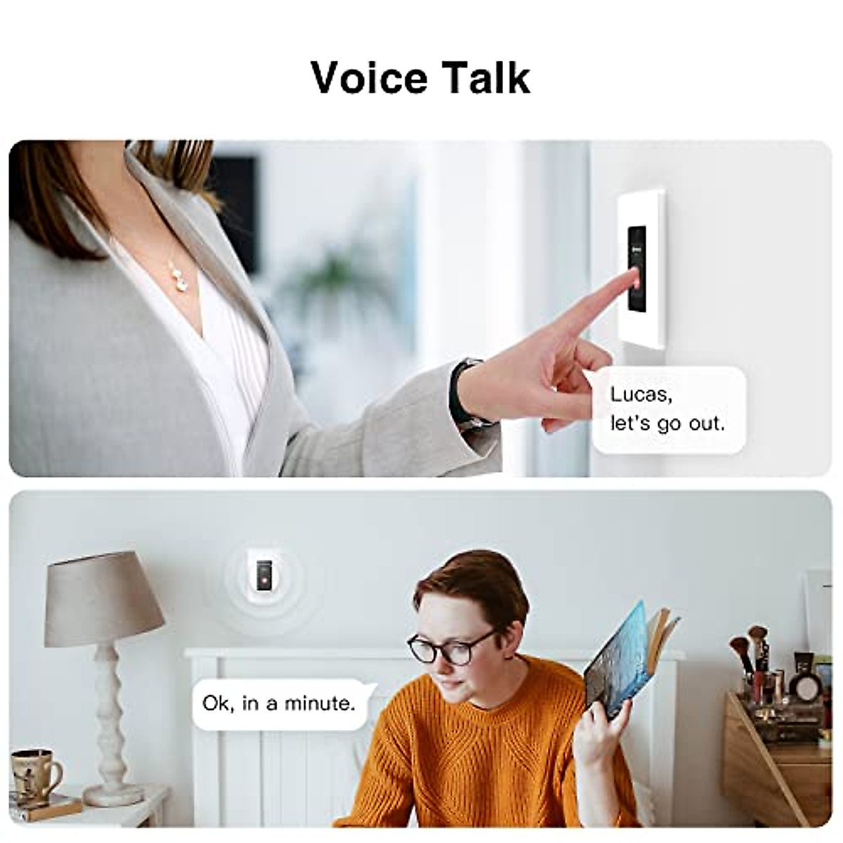 ORVIBO Matter Smart Touchscreen Dimmer Switch, 2.4GHz WiFi Dimmer Light Switch with Home Talk | Voice Control | Works with Alexa & Google Home | Timer & Schedule | Single Pole | Neutral Wire Required