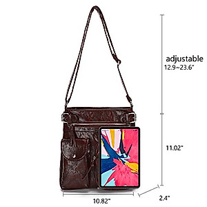 KL928 Women Crossbody Bag shoulder Purses for Women (939-brown)