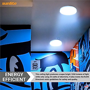 Sunlite FCL30/50K T9 Round Fluorescent Circline Lamp, 30 Watts, 1800 Lumens, 5000K Daylight, 10000 Rated Hours, RoHS Compliant, G10Q 4-Pin Base, 1 Pack