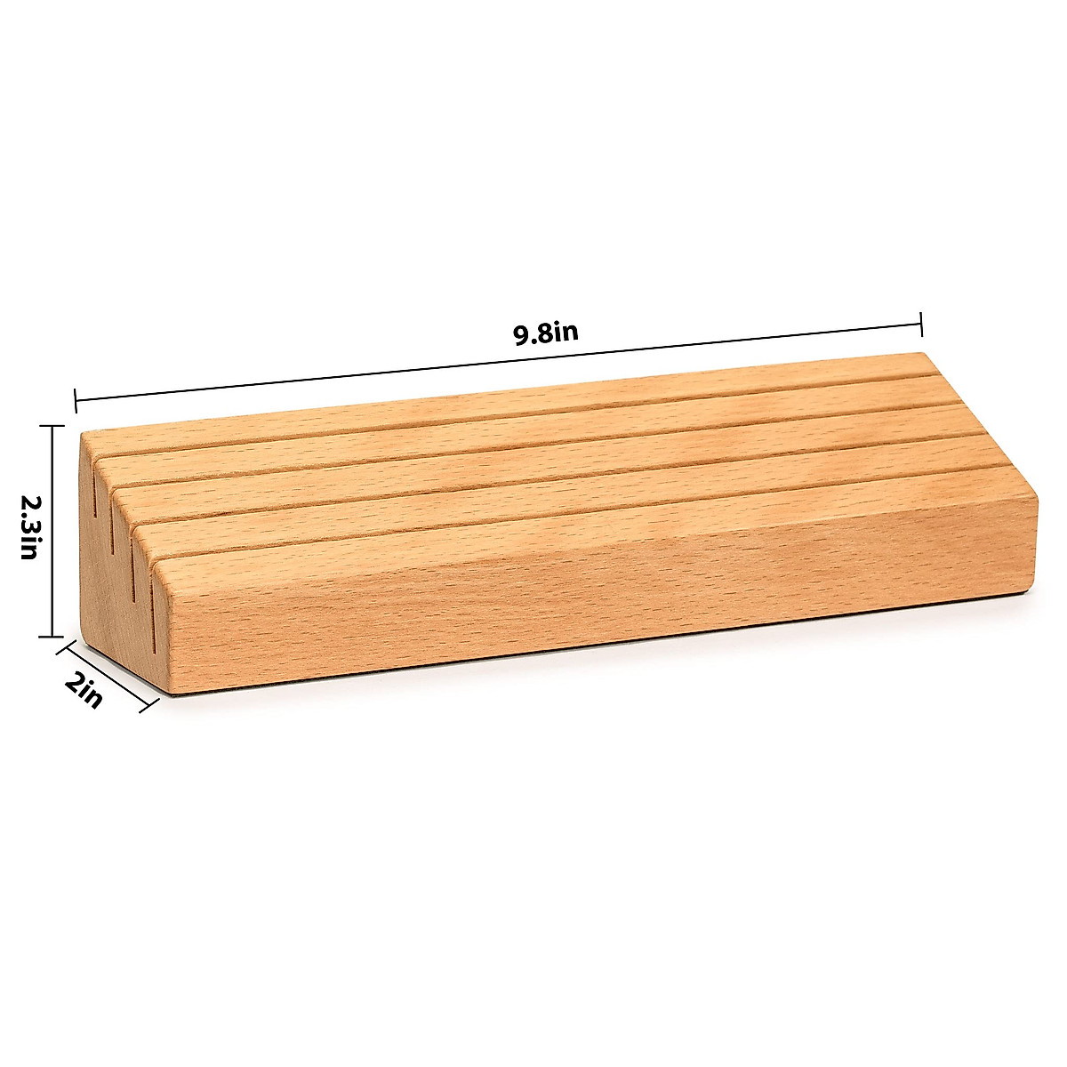 Yellow Mountain Imports Extra-Wide Solid Beechwood Playing Card Holders - Set of 2