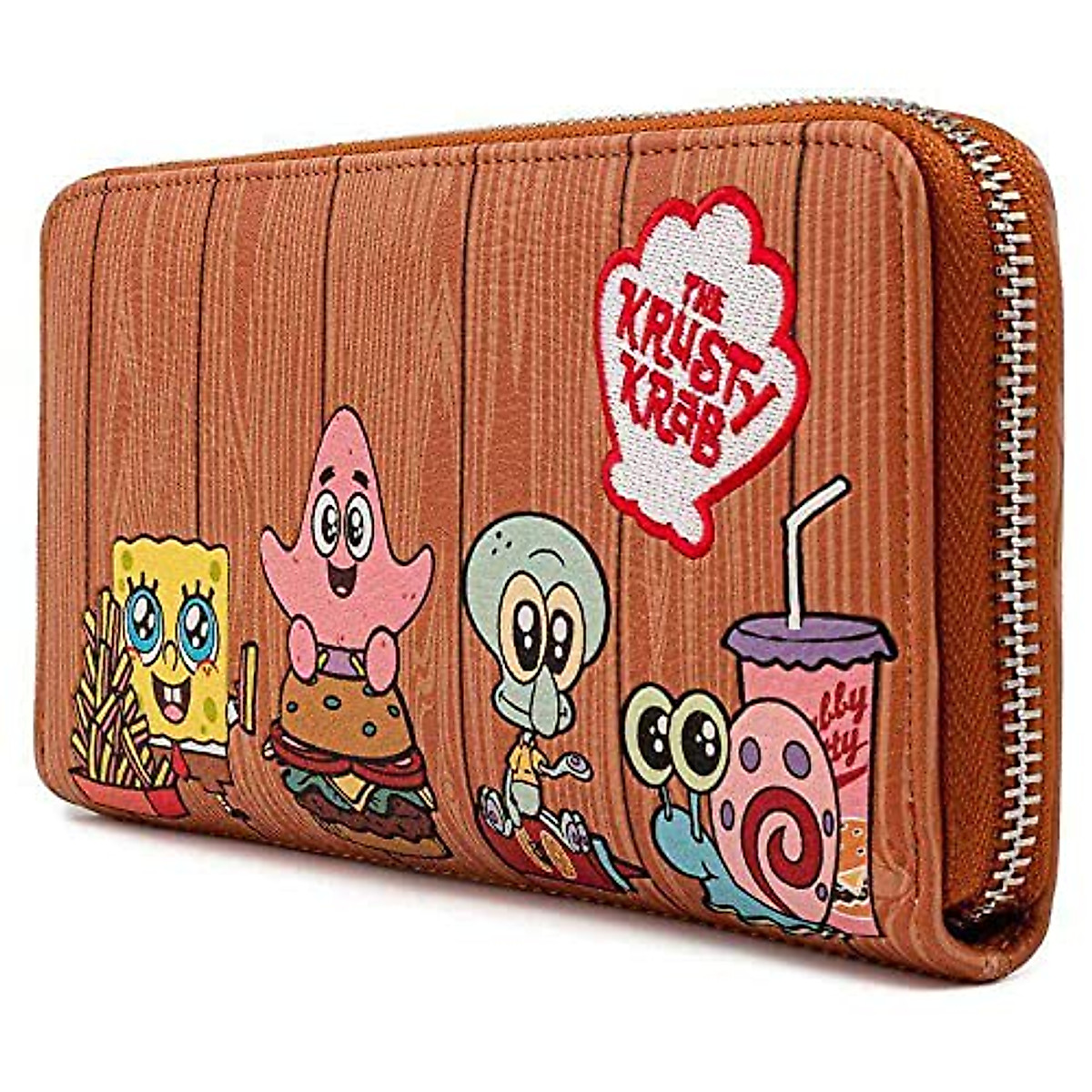 Loungefly x Nickelodeon SpongeBob SquarePants Krusty Krab Group Zip-Around Wallet