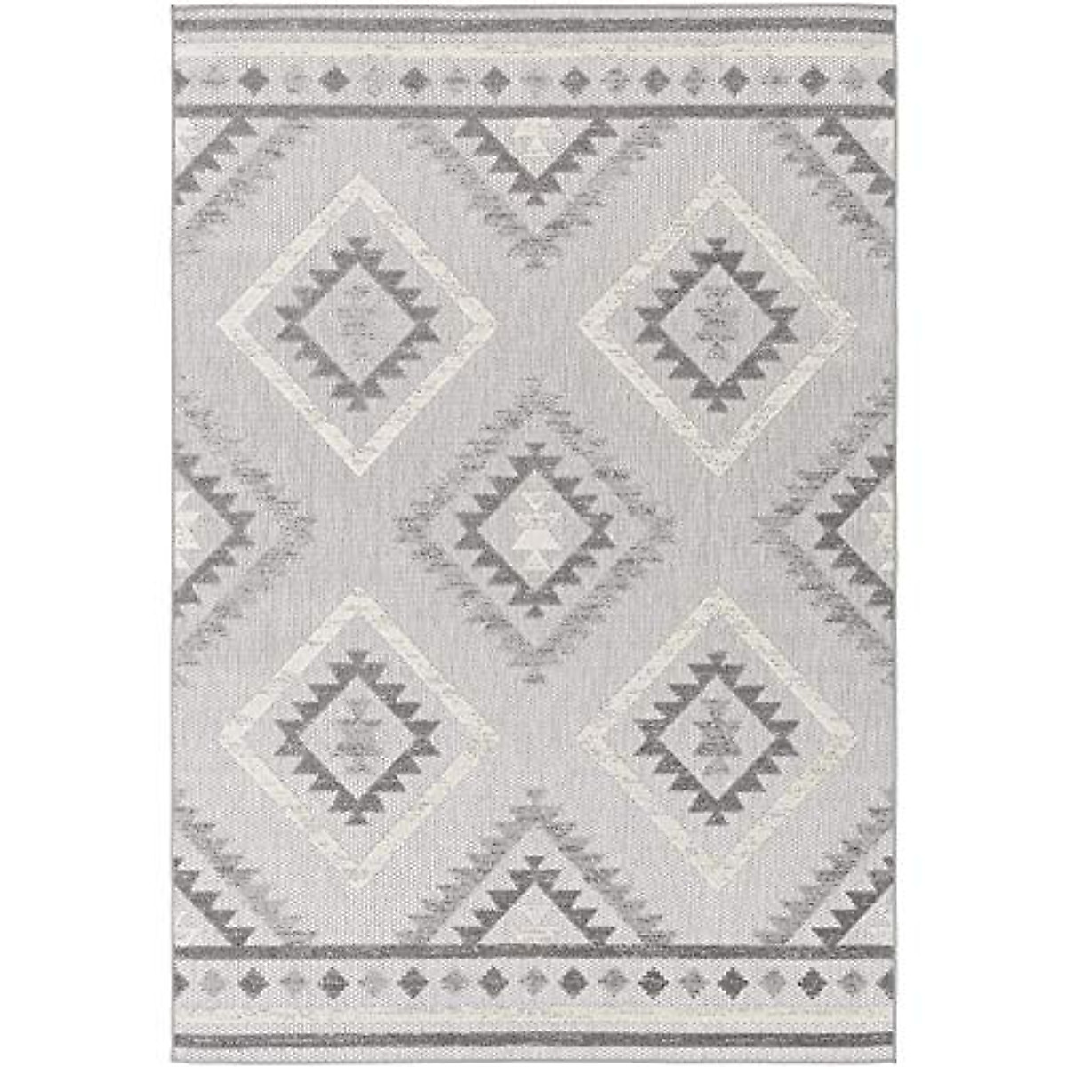 Artistic Weavers Mette Bohemian Outdoor Area Rug, 7'10" x 10'3", Grey