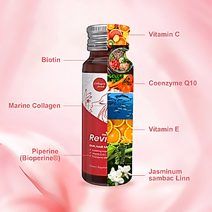 Heivy Liquid Collagen for Women, Collagen Drink with 10,000mg Marine Collagen Peptides, Collagen Liquid for Women for Hair Growth, Skin Repair, Nail Strength, 1.69 Fl Oz (Pack of 10)