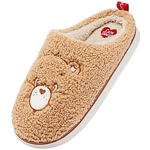 YUNGPRIME Care Bears House Slippers Cozy Slip on Fluffy Scuff Shoes for women and men
