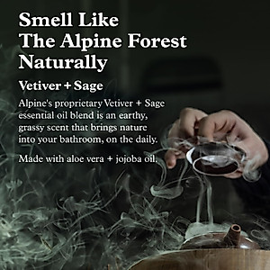 Alpine Provisions Vetiver & Sage Conditioner - Naturally Moisturize, Repair, & Strengthen with Essential Oils, Sunflower oil & Aloe Vera, Vegan, Sulfate - Plant-Based Hair Care - 16.9 FL Oz