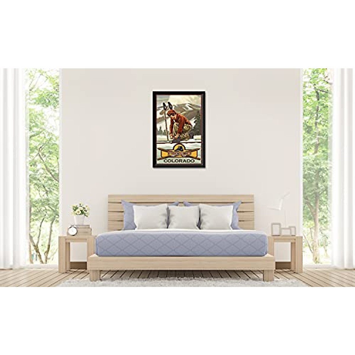 Frisco Colorado Professionally Framed Art Print from Travel Artwork by Artist Paul A. Lanquist Framed Art Size: 26" x 38"