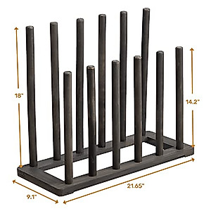 PARANTA 6-Pair Boots Storage Rack, Stand-alone Shoe Rack Organizer, Gray