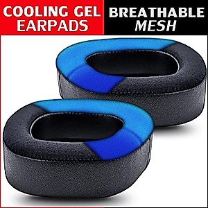 HS80 Cooling Gel Ear Pads Compatible with HS80 Headset I Thicker Enhanced Memory Foam - More Breathable Comfort by DIMOST