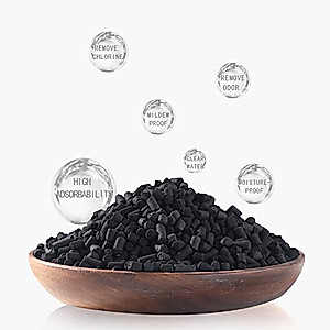 Minxue Activated Carbon Aquarium Bamboo Charcoal Pellets Clear Than Coal Filter Media Accessories with mesh Bag