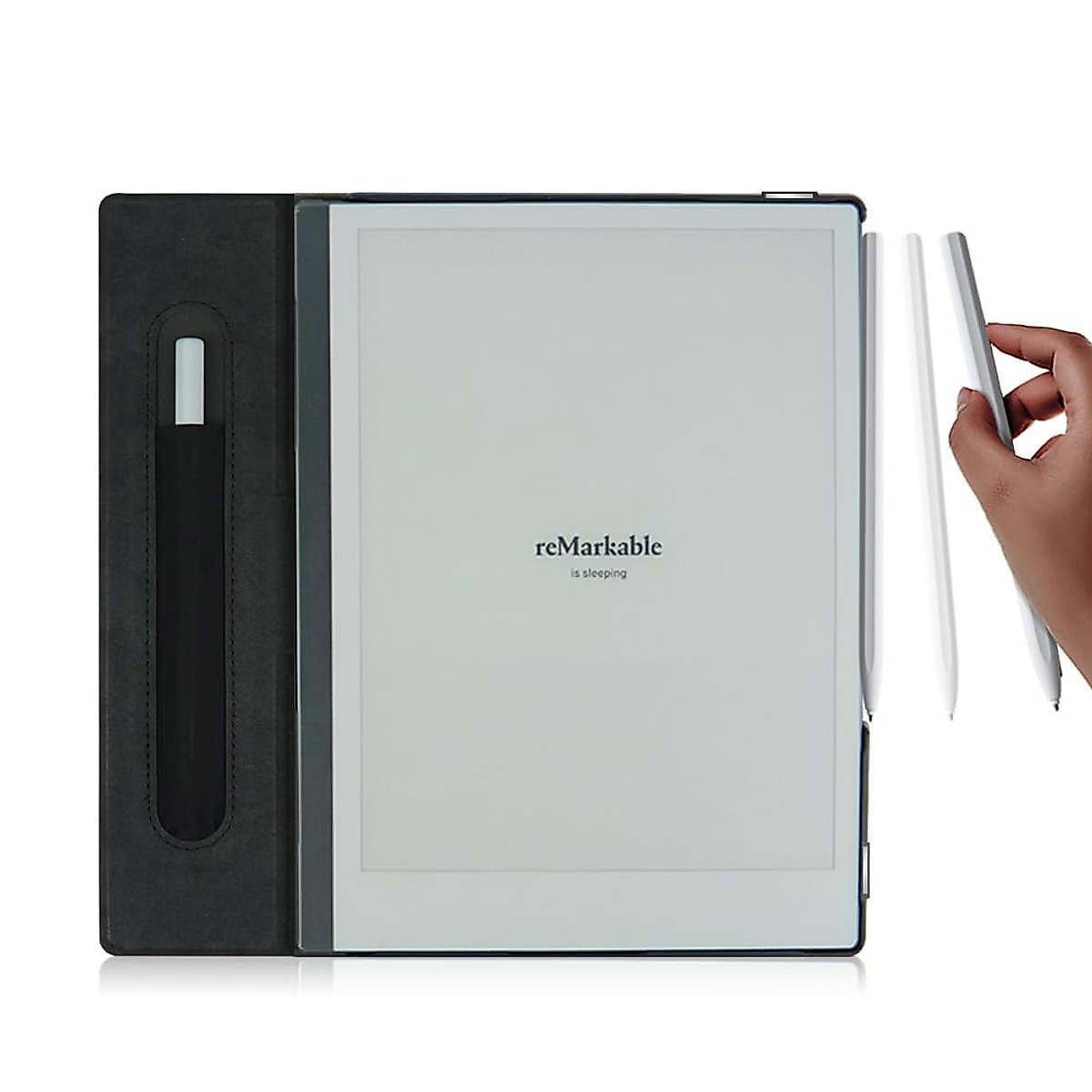 DINGGUAGUA for Remarkable 2 Paper Tablet Case,with Built-in Pen Holder - for 10.3" 2020 Released Cover for Remarkable2 Paper Tablet Book Folio Case,Black