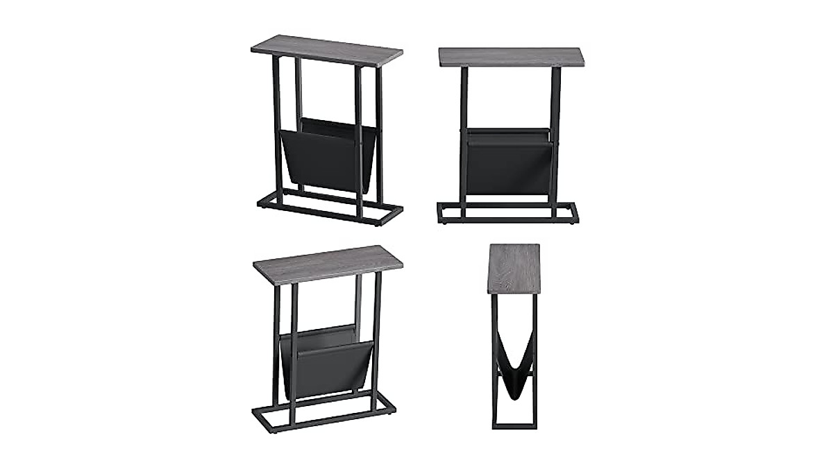 Compact Grey Side Table for Small Spaces | Yusong