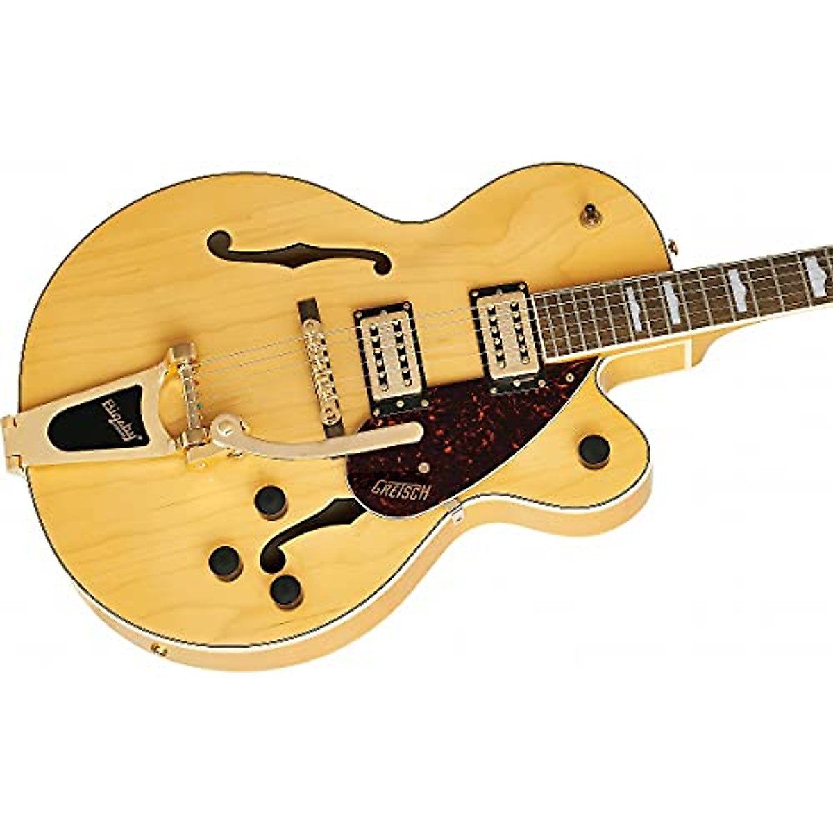 Gretsch G2410TG Streamliner Hollow Body Single-Cut with Bigsby and Gold Hardware, Laurel Fingerboard Electric Guitar (Right-Handed, Village Amber)