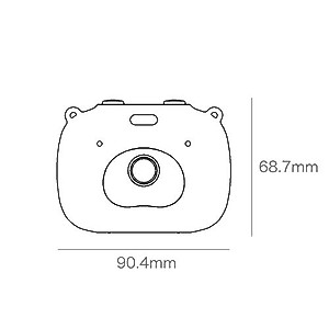 LKYBOA Children's Camera Toy Can Take Pictures, Digital and Printable Baby Mini Kindergarten Birthday Gifts (Color : B)