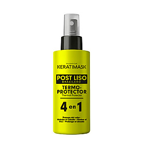 PLACENTA LIFE KERATIMASK Brazilian Straightening Post Kit ( Shampoo (250ml) + Conditioner (250ml) + Heat Protector. Keep Make Your Straightening Last Much Longer