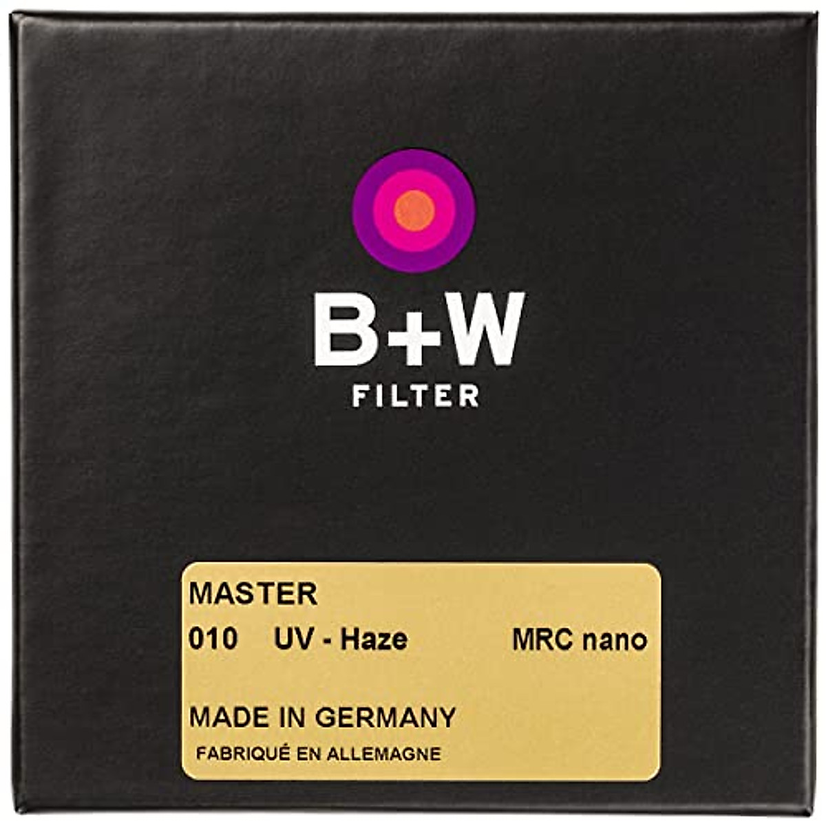 B+W 49mm Master UV Haze MRC Nano 010M Glass Filter