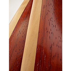 Pea Patch Minstrel-style Laminated "Duo-tone" Boxwood-Padauk Bones, wide