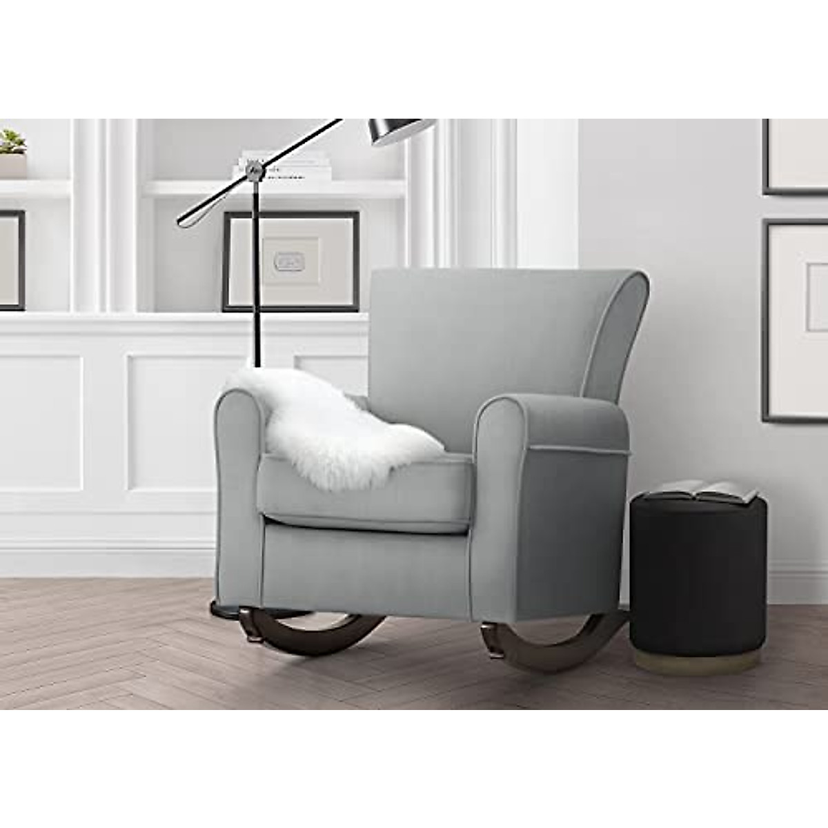 Delta Children Lancaster Rocking Chair Featuring Live Smart Fabric, Mist