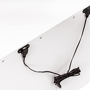 Babyletto Lolly USB Port Nightstand, in White and Natural