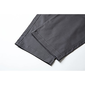 AIFARLD Men's Cargo Pants with Pockets Cotton Hiking Sweatpants Casual Athletic Jogger Sports Outdoor Trousers Relaxed Fit Grey