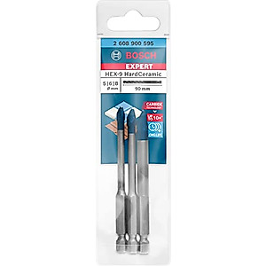 Bosch 3X Expert HEX-9 Hard Ceramic Drill Bit Set (for Hard Tiles, Soft Tiles, Ø 5-8 mm, Professional Accessory Impact Drill/Driver, Rotary Drill/Drivers)