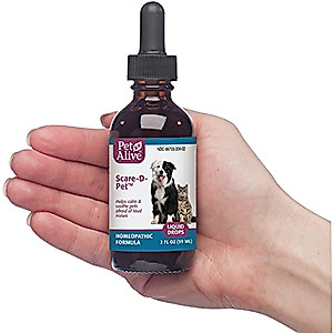 PetAlive Scare-D-Pet for Fear of Loud Noises in Dogs and Cats, 59 mL