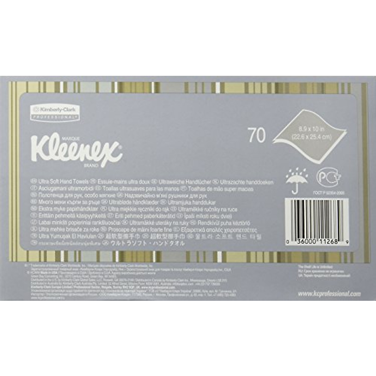 Kimberly Clark 11268 Kleenex Hand Towels Premium Ultra Soft, Pop-Up Box, White (1 Individual Box of 70 Sheets)