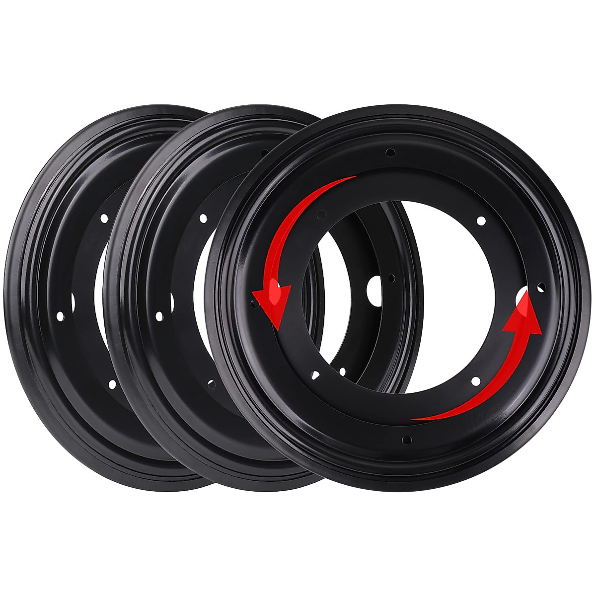 3Pack 8 Inch Lazy Susan Hardware 5/16”Thick Heavy Duty Lazy Susan Turntable Rotating Ball Bearing Plate 700lbs Capacity Lazy Susan Swivel Base Plate for Serving Trays, Kitchen Cabinet, Craft