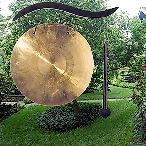 Woodstock Wind Chimes for Outside, Garden Decor, Hanging Gong, 17'' Wind Gongs for Outdoor, Patio, Home or Garden Decor Gift (WCBHG)