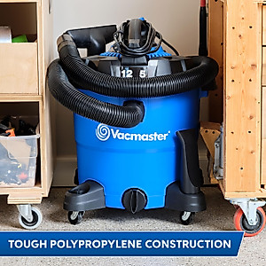 Vacmaster Blue Line 12-Gallon* 5 Peak HP† Wet/Dry Vacuum with Detachable Blower VBV1210