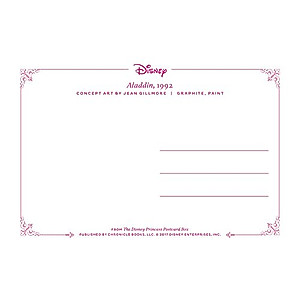 Disney Princess Postcard Box: 100 Collectible Postcards (Disney Art Stationery, Gift for Disney Lover)