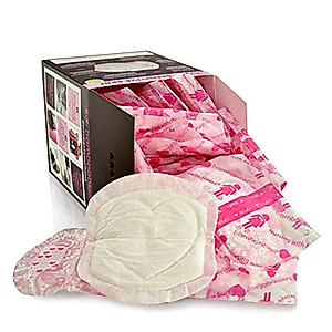 Bamboobies Disposable Nursing Pads for Breastfeeding & Sensitive Skin, Super-Absorbent Milk Proof Pads, Perfect Baby Shower Gifts, 60 Count