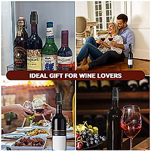 [2 PACK]Wine Bottle Stoppers,Real Vacuum Wine Stoppers,Reusable Wine Preserver,Wine Corks Keep Fresh,Best Gifts for Wine Lovers for christmas gifts.