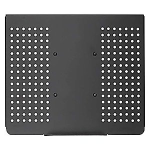 WALI Laptop Holder Tray for 1 Notebook up to 17 inch, Mount Compatible with VESA 100 mm, 22 lbs Capacity with Vented Cooling Platform Stand (MLP01)