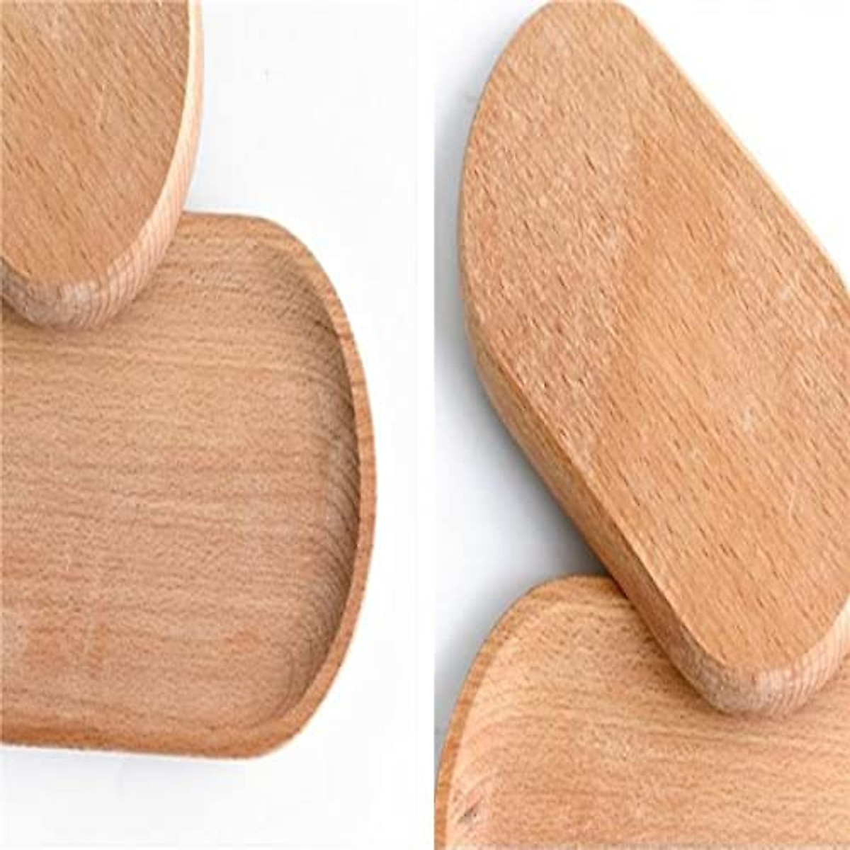 GEEKLLS Breakfast Tray Wooden Bamboo Tray Plant Flower Pot Saucer Rectangle Shape Succulent Cactus Holder Pot Tray Home Decor