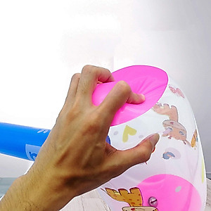 helegeSONG Light Up Inflatable Hammers, Large Inflatable Hammer with Bells Screaming Blow Up Hammer Kids Party Noise Maker Toy Hammer B