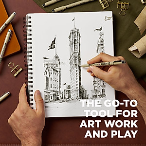 SAKURA Pigma Micron Fineliner Pens - Archival Black Ink Pens - Pens for Writing, Drawing, or Journaling - Black Ink - 05 Point Size - 6 Pack