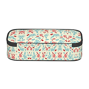 nanger Magician Rabbit Print Pencil Case Bag Big Capacity Pen Pouch, Aesthetic Stationery Organizer With Zipper