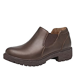 Alegria Womens Ramona Oiled Brown Leather Ankle Boots 7-7.5 M US