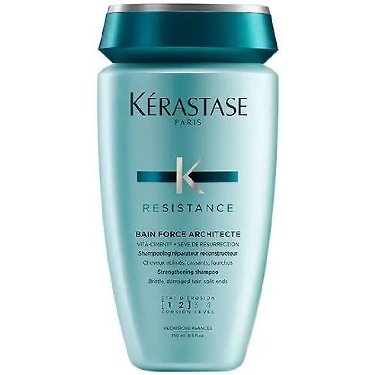 KERASTASE, Resistance Bain Force Architecte Reconstructing Shampoo Ounce, Tan, 8.5 Fl Oz