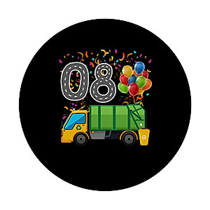 Happy O8 Waste Picker Dumpster Garbage Truck PopSockets Swappable PopGrip