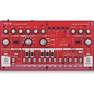 Behringer TD-3-SB Analog Bass Line Synthesizer with VCO, VCF, 16-Step Sequencer, Distortion Effects and 16-Voice Poly Chain
