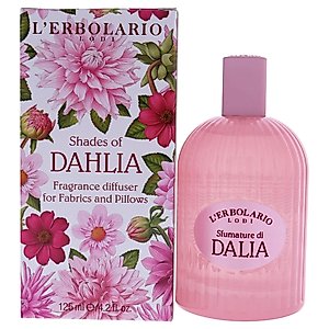 L'Erbolario - Shades of Dahlia - Fragrance for Fabrics & Pillows - Citrus, Floral Scent - Freshen Up & Perfume Linens & Pillows for a Relaxing Atmosphere, 4.2 oz